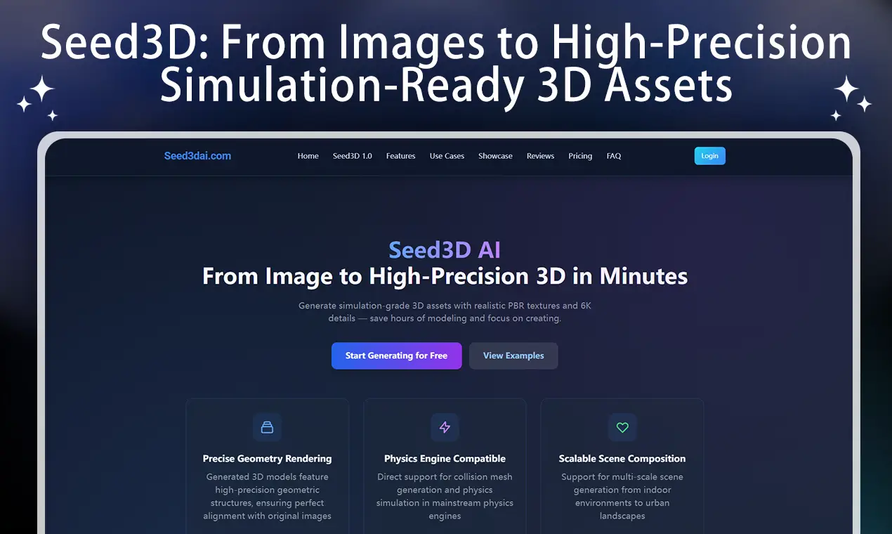 Seed3D Applications: Bridging Vision and Reality in 3D Generation